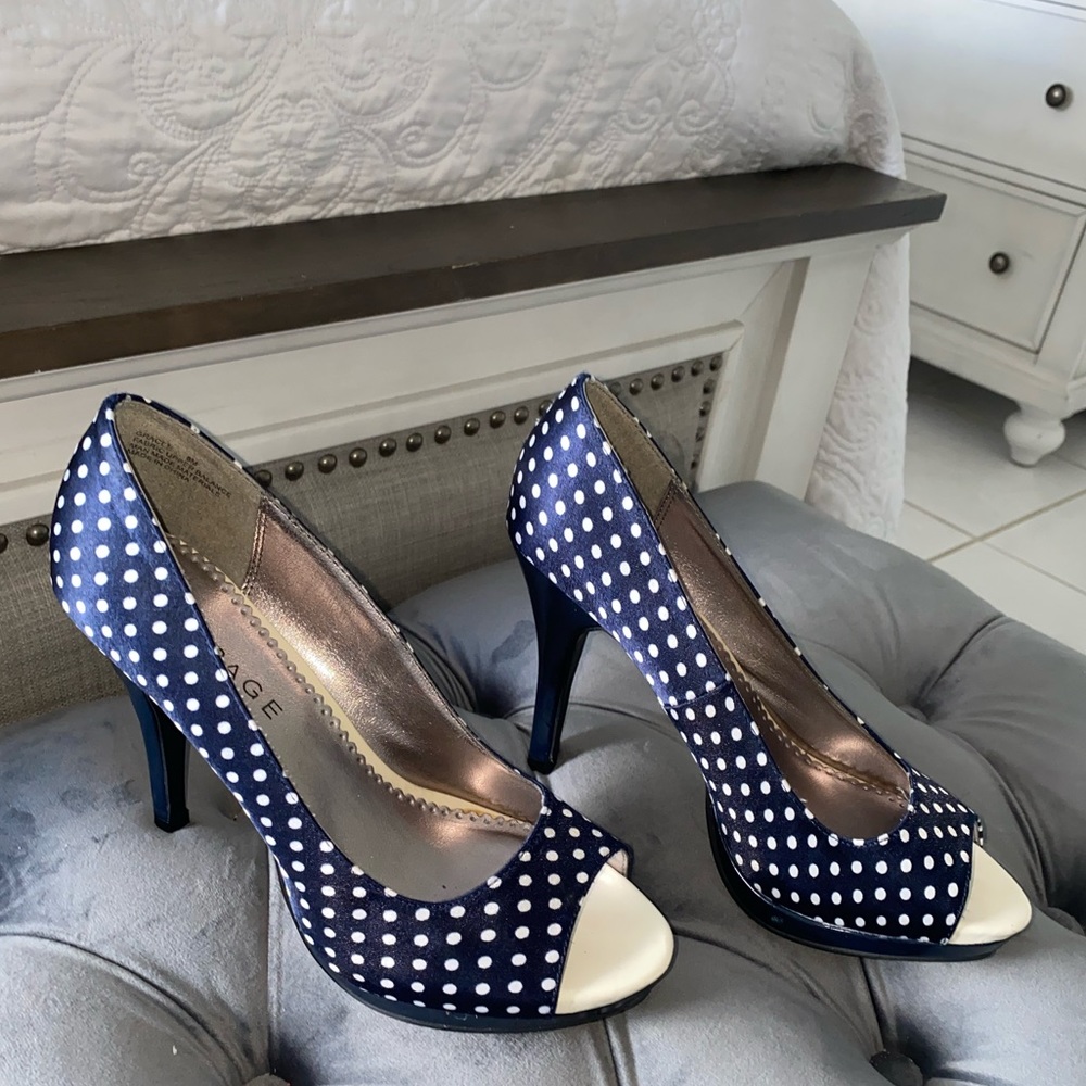 Vintage Rampage Dot Heels - Gem